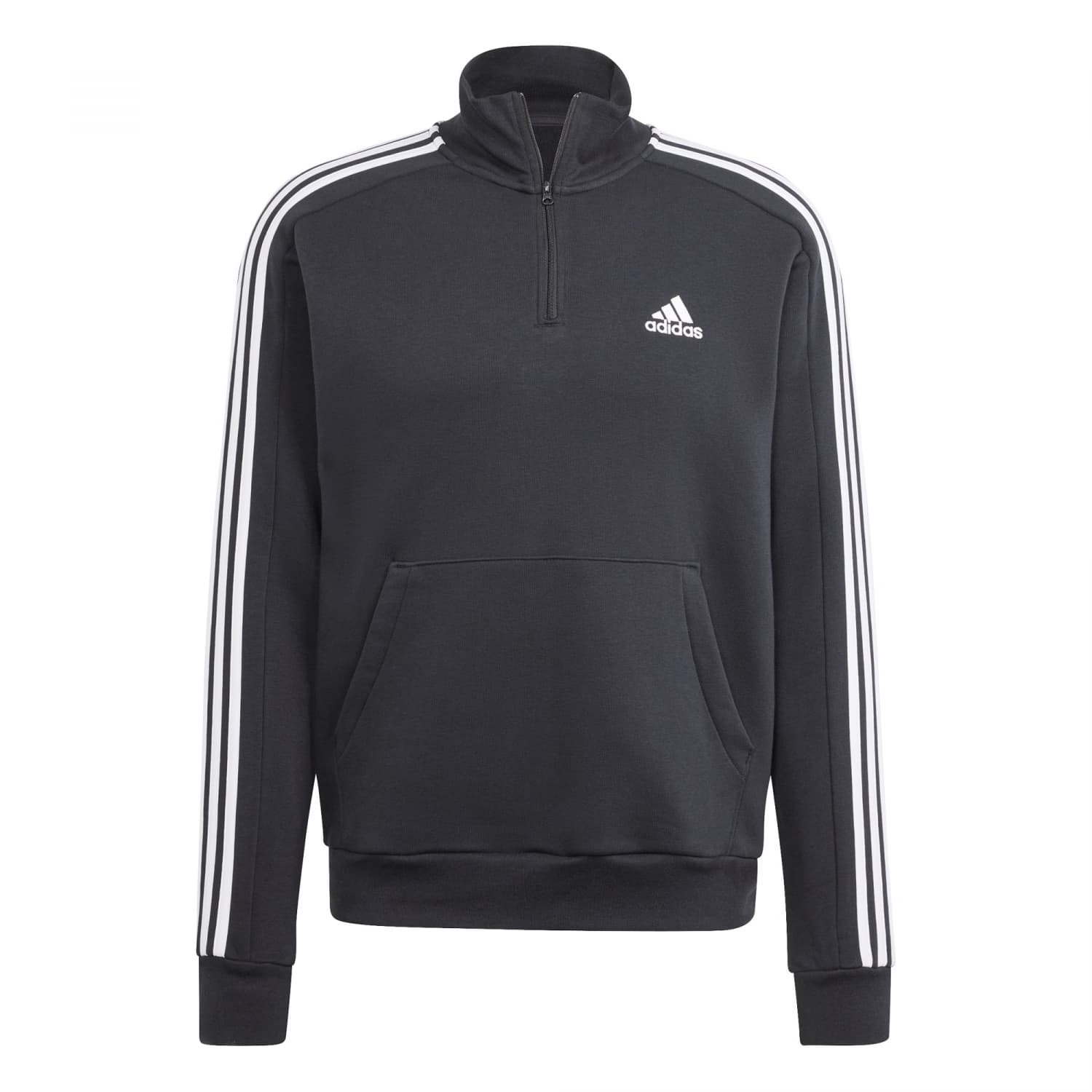 adidas Herren Pullover Essentials 3S 1/4-Zip Sweatshirt HZ6235 S Black ...
