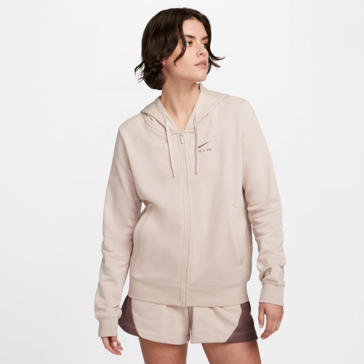Nike Damen Air Fleecejacke Full-Zip Jacket DV8046-292 Fossil Stone/Plum ...