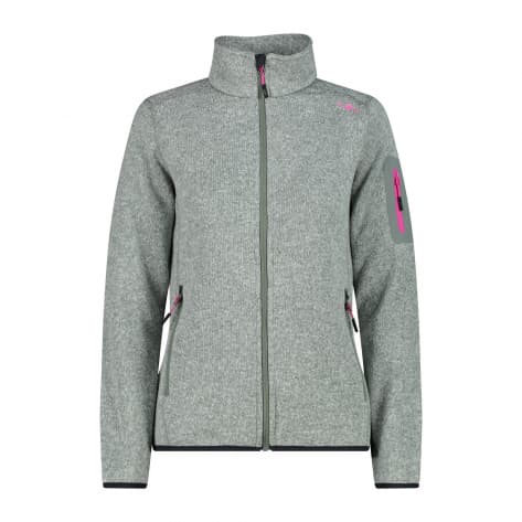 CMP Damen Jacke Fleecejacke Knit-Tech Meliert 3H14746-09ES 48 Mineral ...
