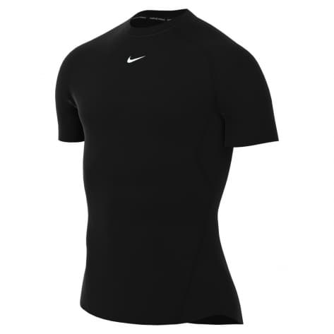 Nike Herren T-Shirt PRO DRI-FIT MENS TIGHT FB7932-010 L Black/White | L ...