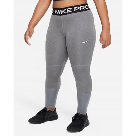 Nike Mädchen Tight Pro DA1028-091 122-128 Carbon Heather/White | 122 ...