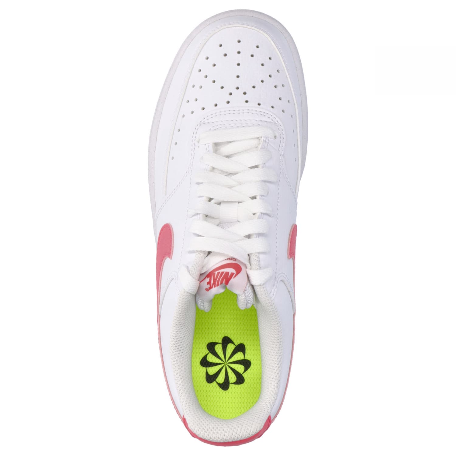 Nike Damen Sneaker Court Vision Low NN DR9885-101 44.5 White/Sea Coral-Volt-Blck | 44.5 ...