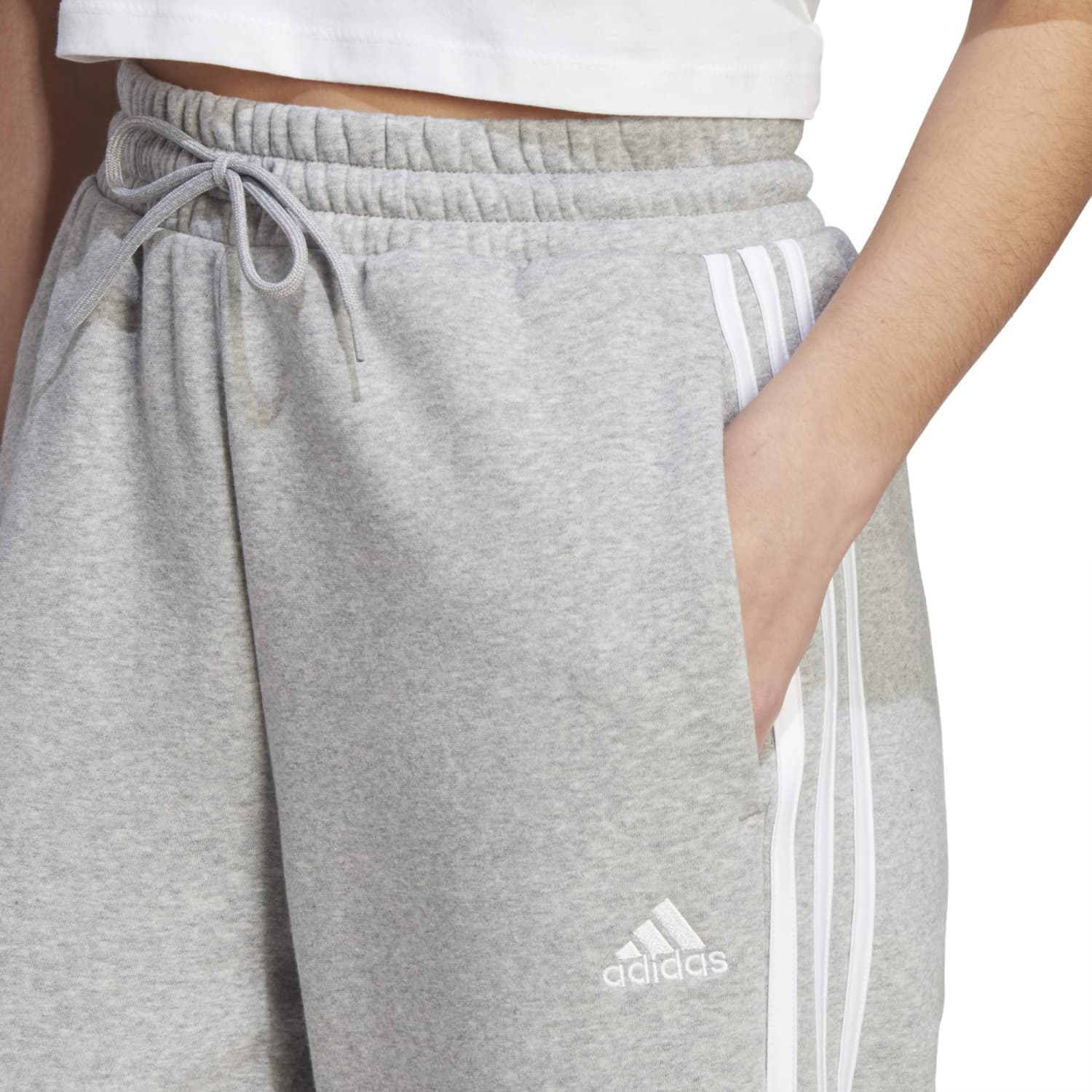 Adidas Damen Trainingshose Essentials 3 Streifen Open Hem Pants